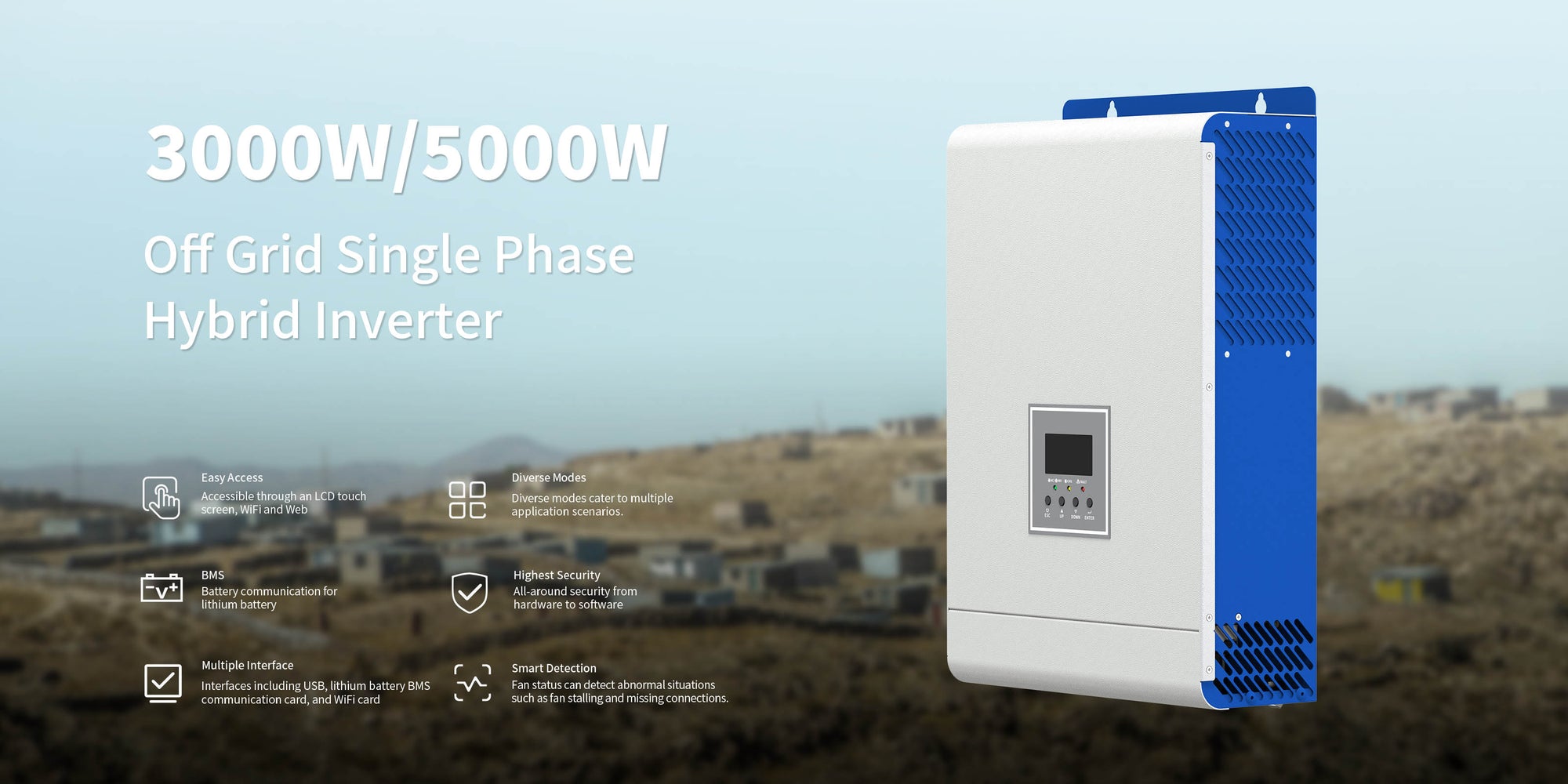 Off-grid Single Phase Hybrid Inverter